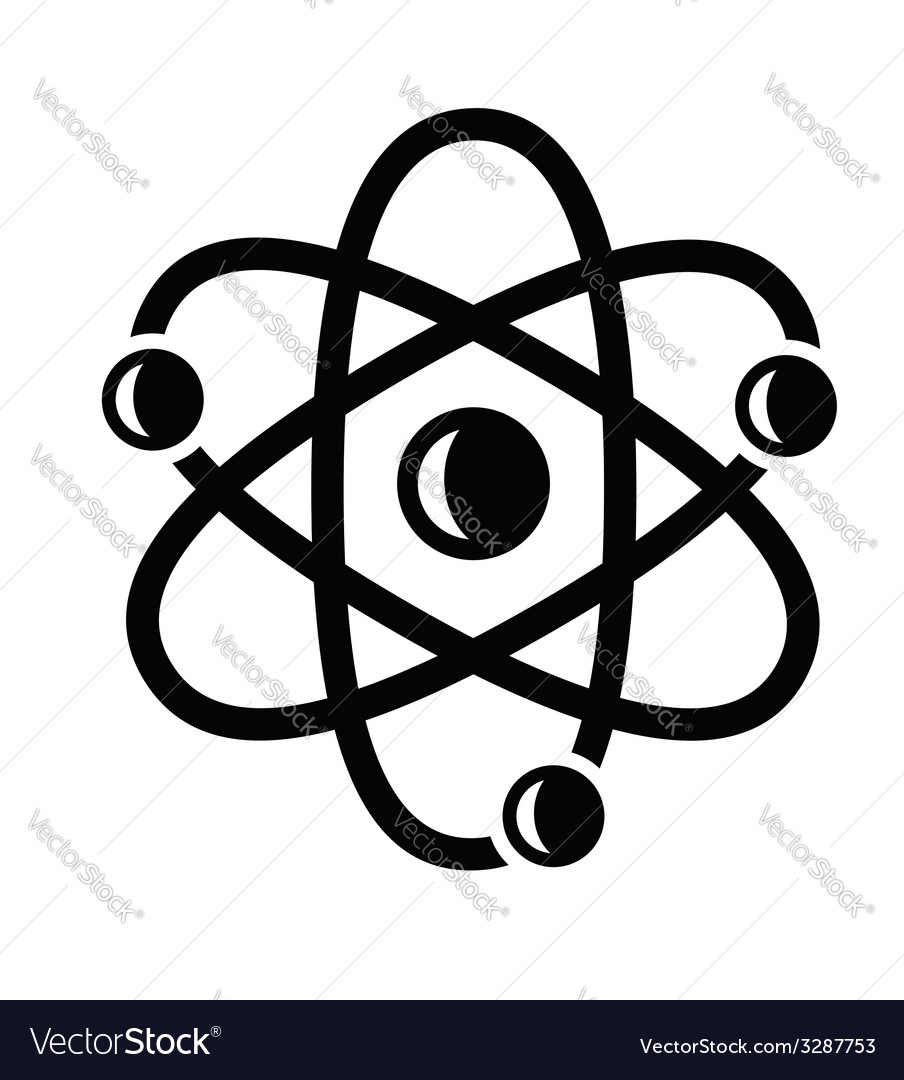 Atom icon Royalty Free Vector Image - VectorStock