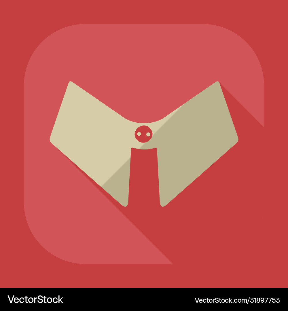 Flat modern design with shadow icon male collar Vector Image