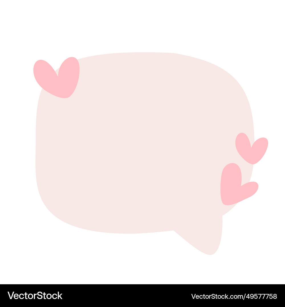 Beige note paper post with hearts love romantic Vector Image