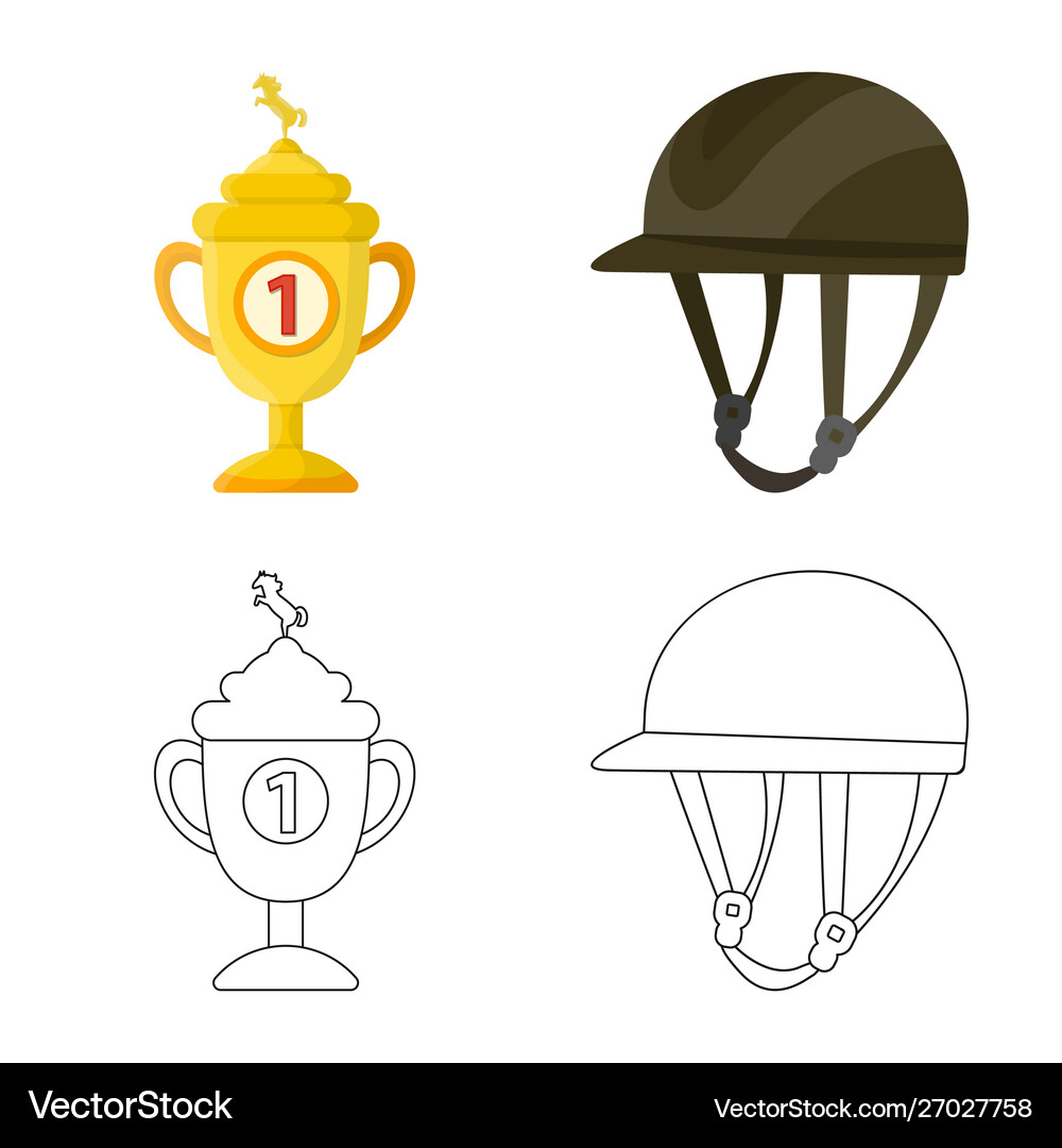 Equipment and riding icon Royalty Free Vector Image