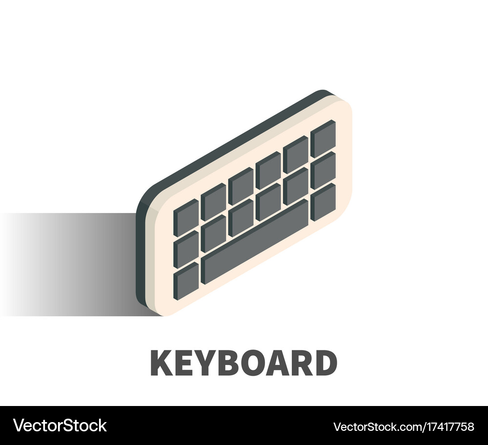 Keyboard icon symbol Royalty Free Vector Image