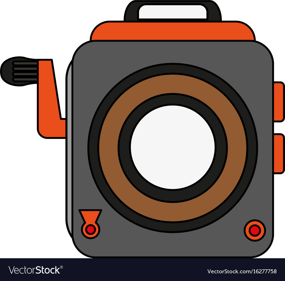 Retro photo camera icon Royalty Free Vector Image