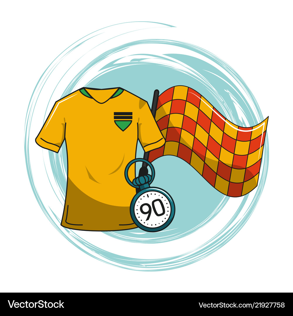 Soccer cartoon elements Royalty Free Vector Image