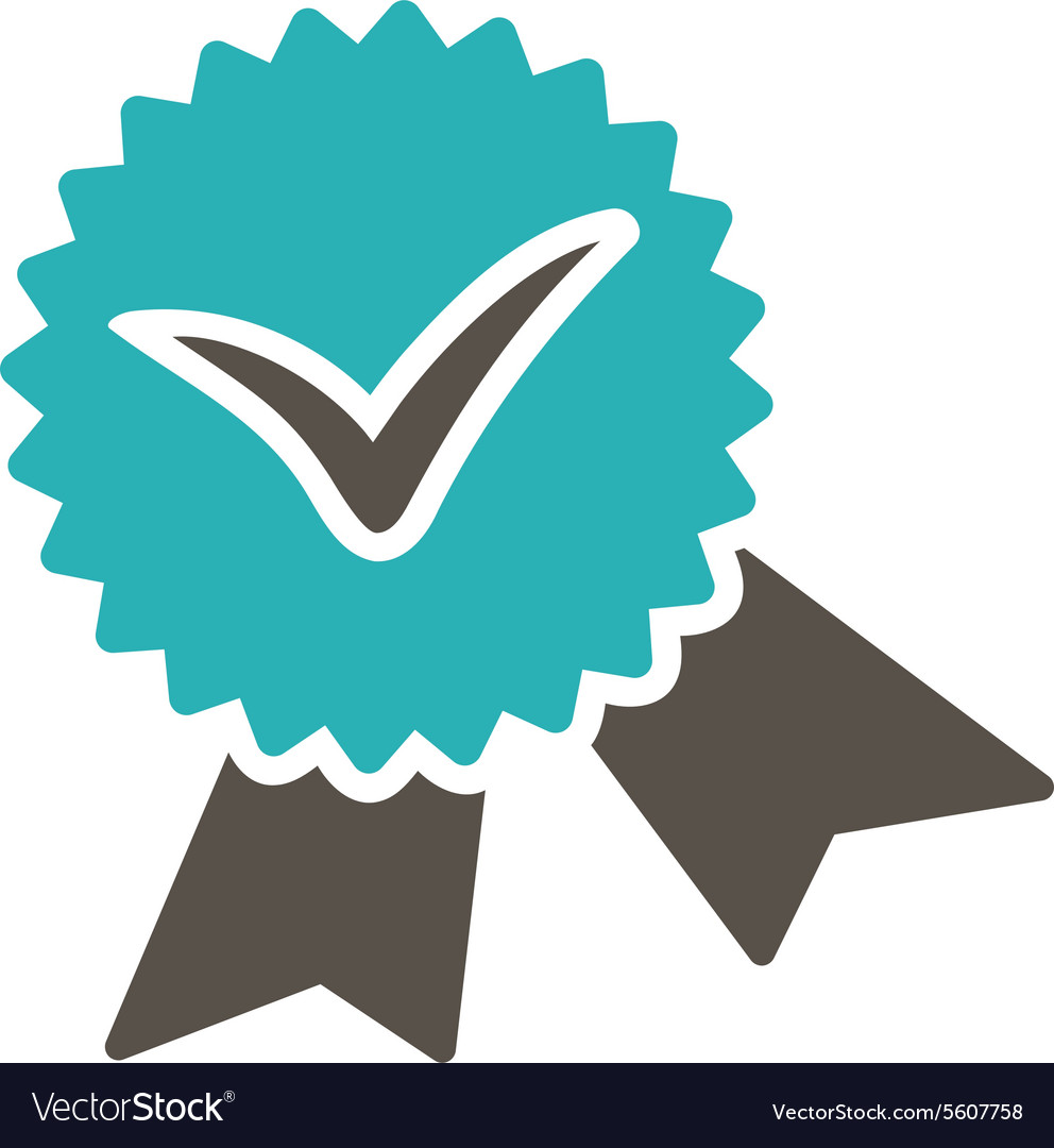 Validation seal icon from competition success Vector Image