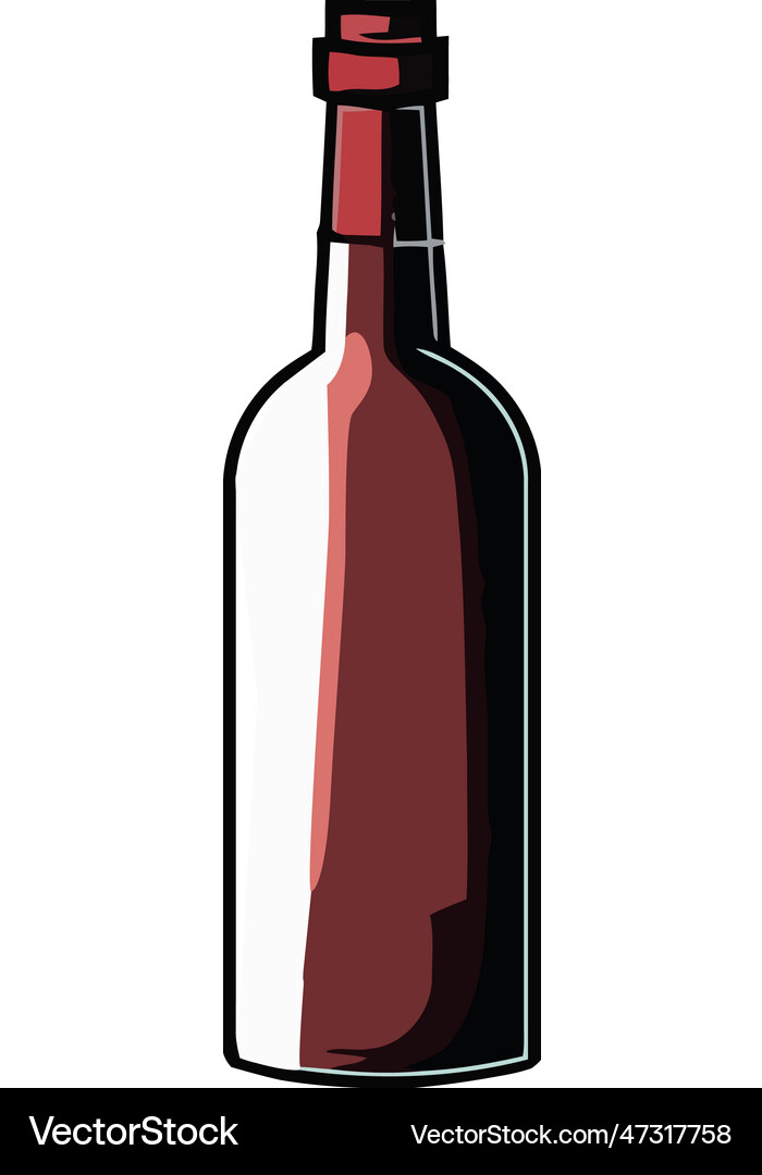 Wine bottle icon design with cabernet sauvignon Vector Image