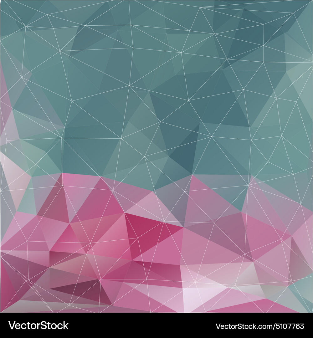 Background with geometric shapes in turquoise Vector Image