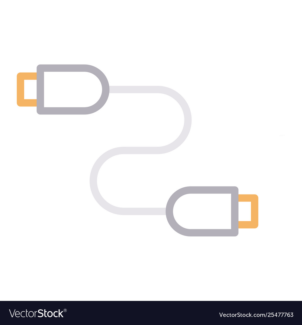 Data cable Royalty Free Vector Image - VectorStock