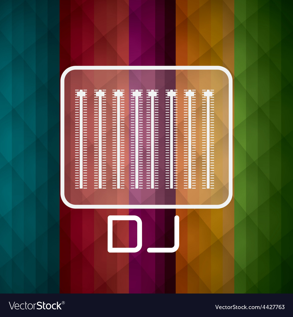 Dj design Royalty Free Vector Image - VectorStock