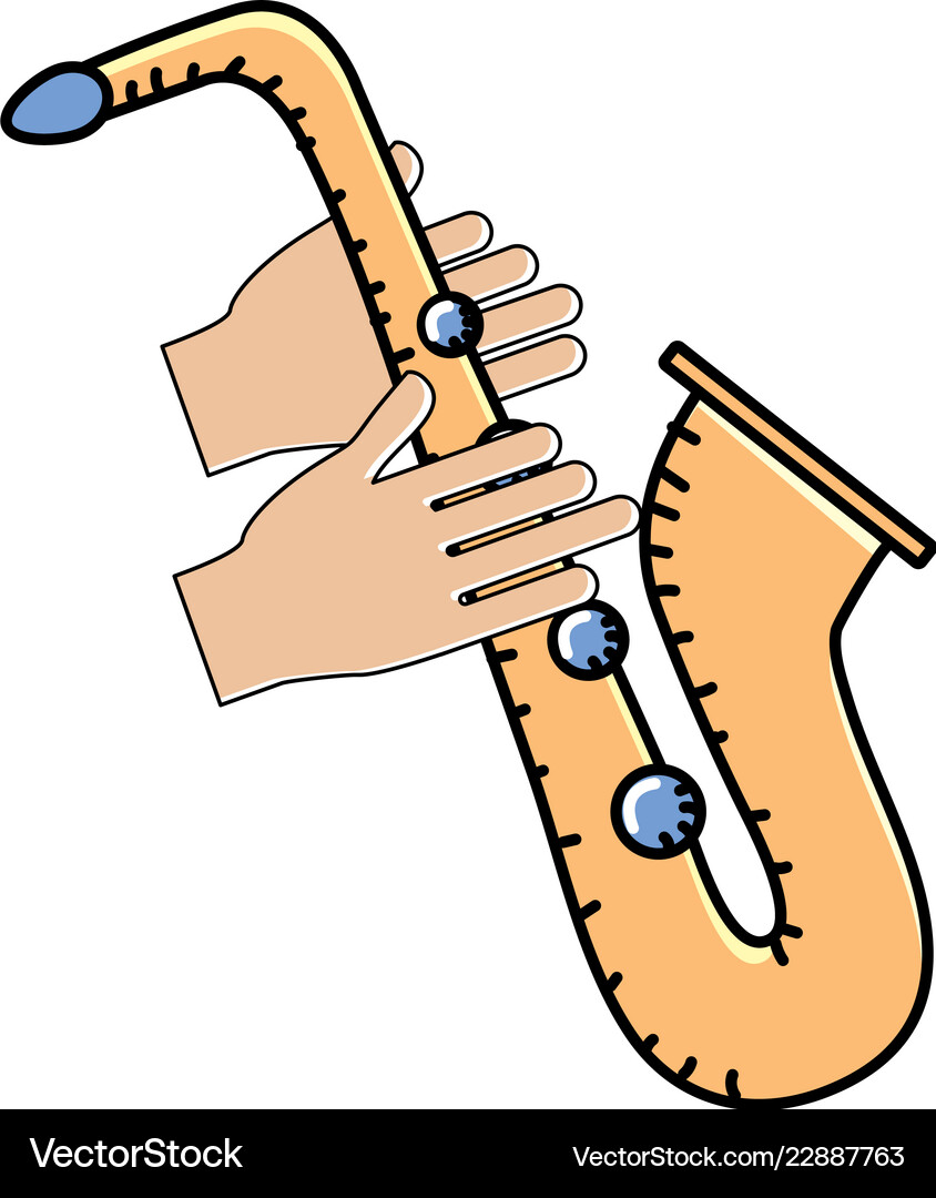 Music instrument cartoon Royalty Free Vector Image