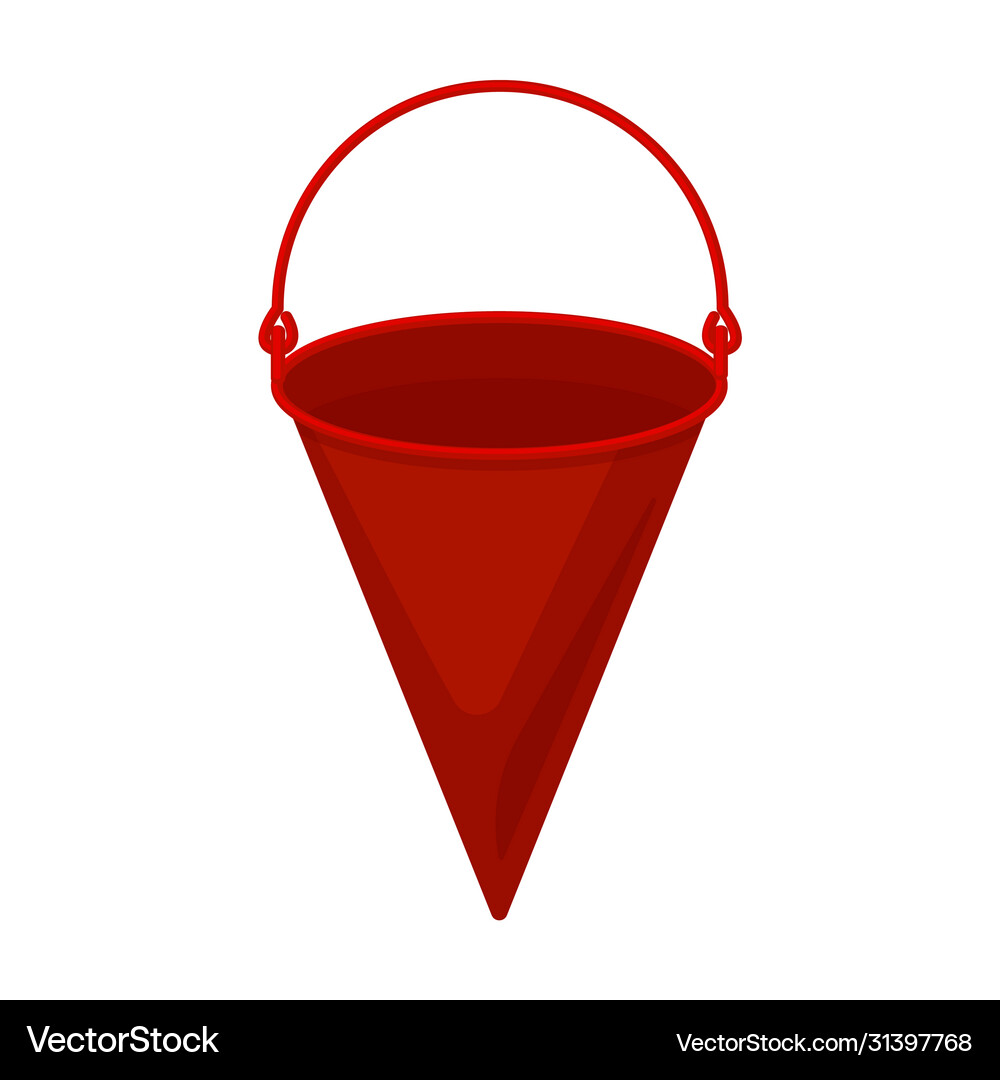 Bucket iconcartoon icon isolated Royalty Free Vector Image