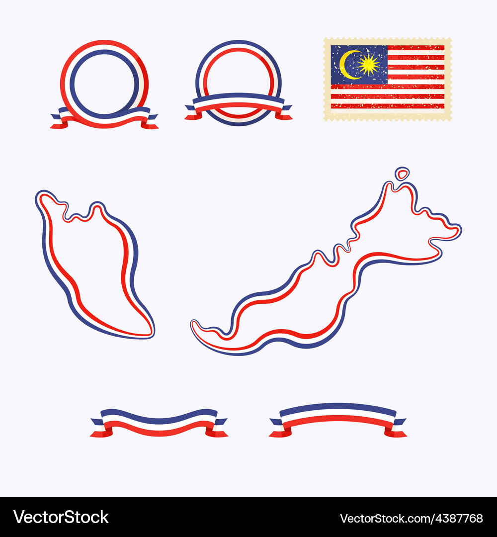 Colors of malaysia Royalty Free Vector Image - VectorStock