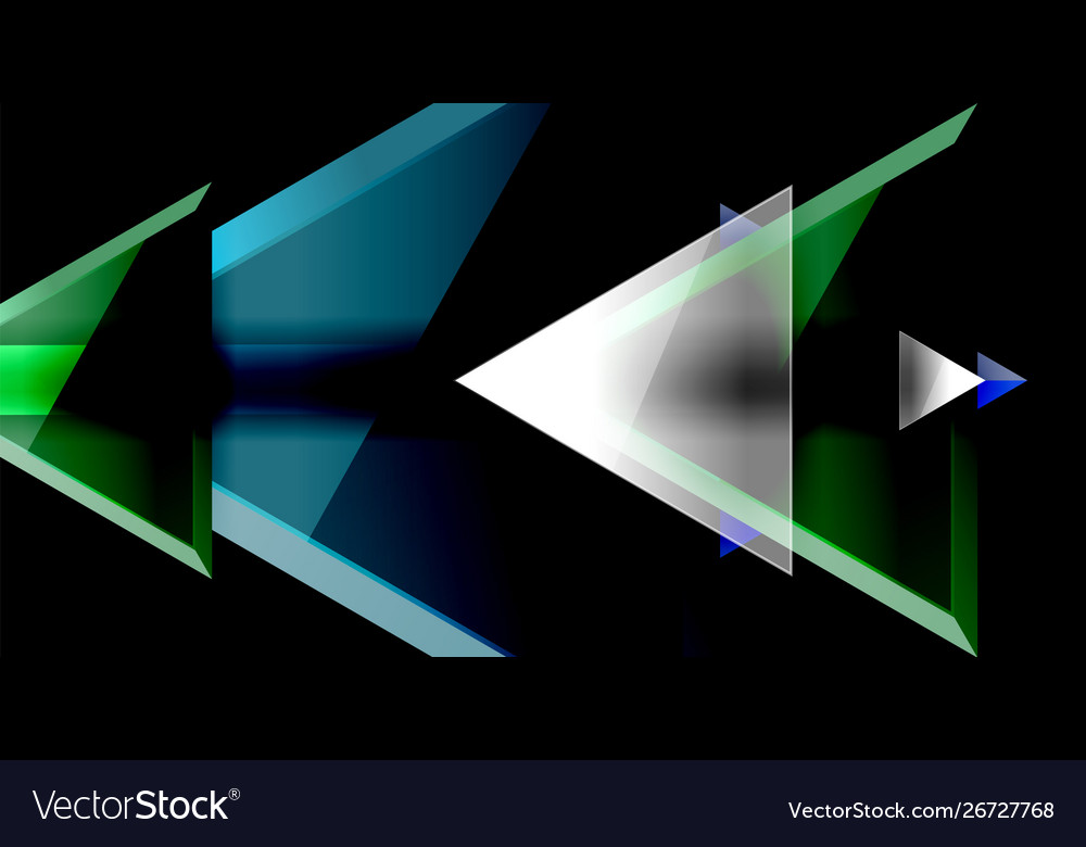 Dynamic triangle composition abstract background Vector Image