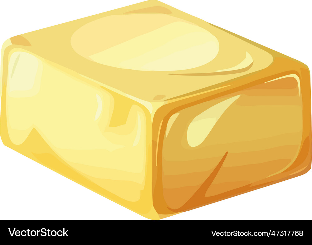 Gourmet meal fresh butter Royalty Free Vector Image