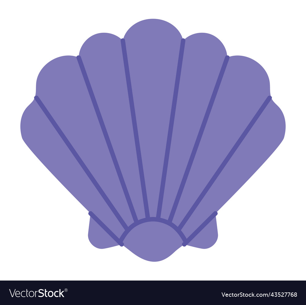 Purple conch shell Royalty Free Vector Image - VectorStock