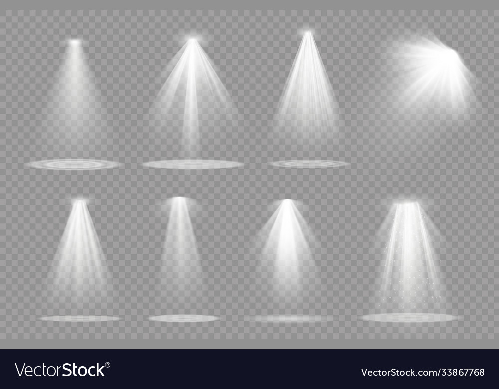 Spotlight light effect Royalty Free Vector Image