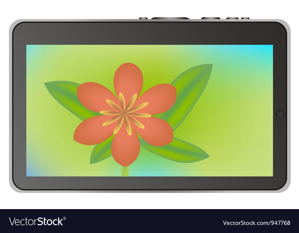 Tablet device Royalty Free Vector Image - VectorStock