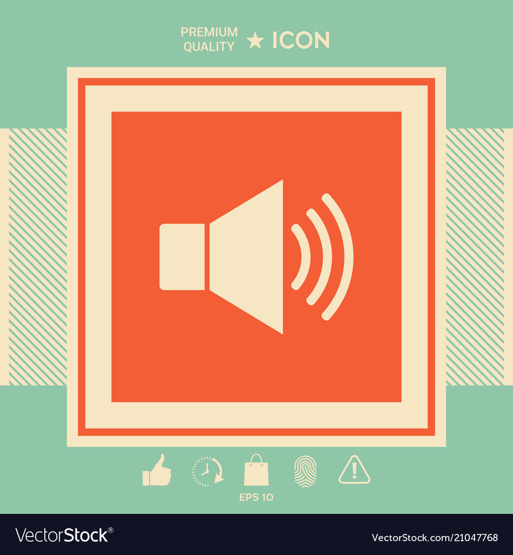 Volume web symbol icon Royalty Free Vector Image