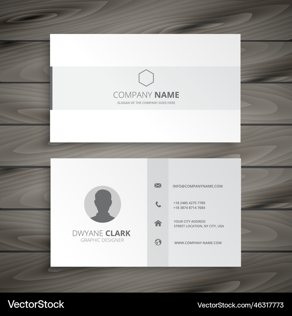 Abstract modern business card design template Vector Image