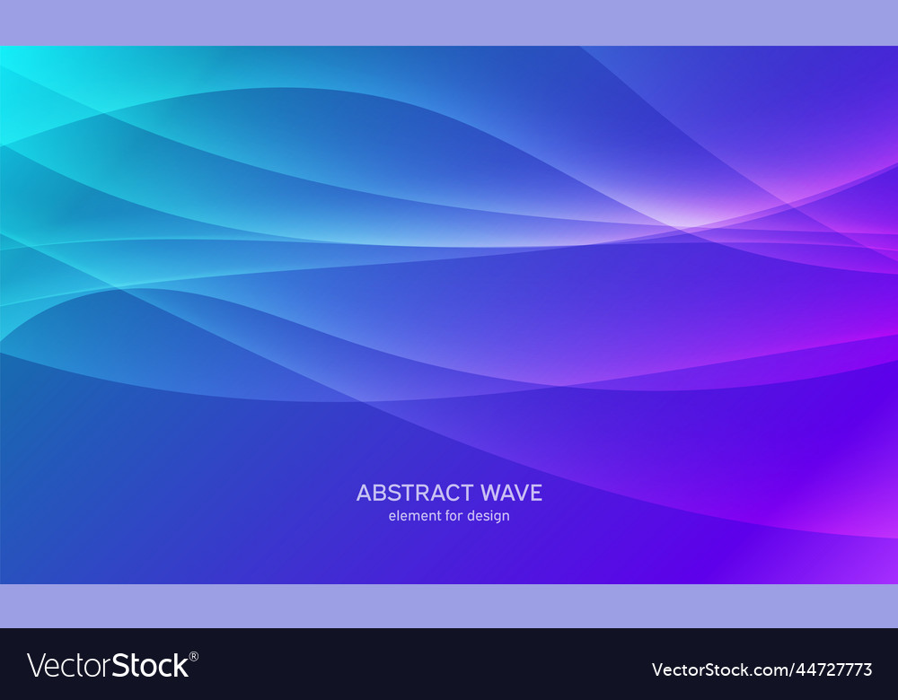 Abstract wave element for design blue digital Vector Image
