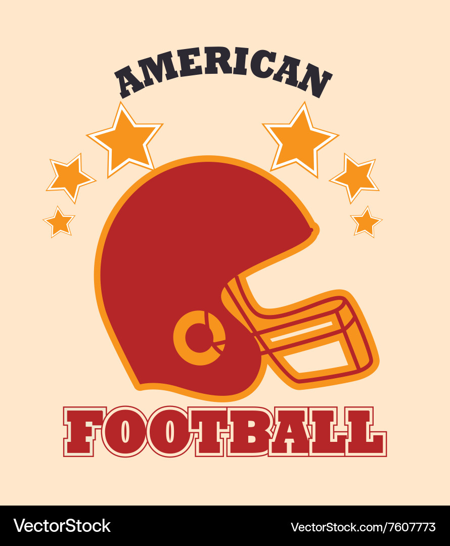 American football design Royalty Free Vector Image