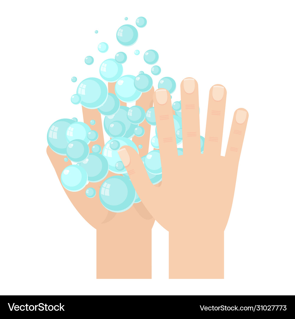 Antiseptic for disinfection hand hygiene Vector Image