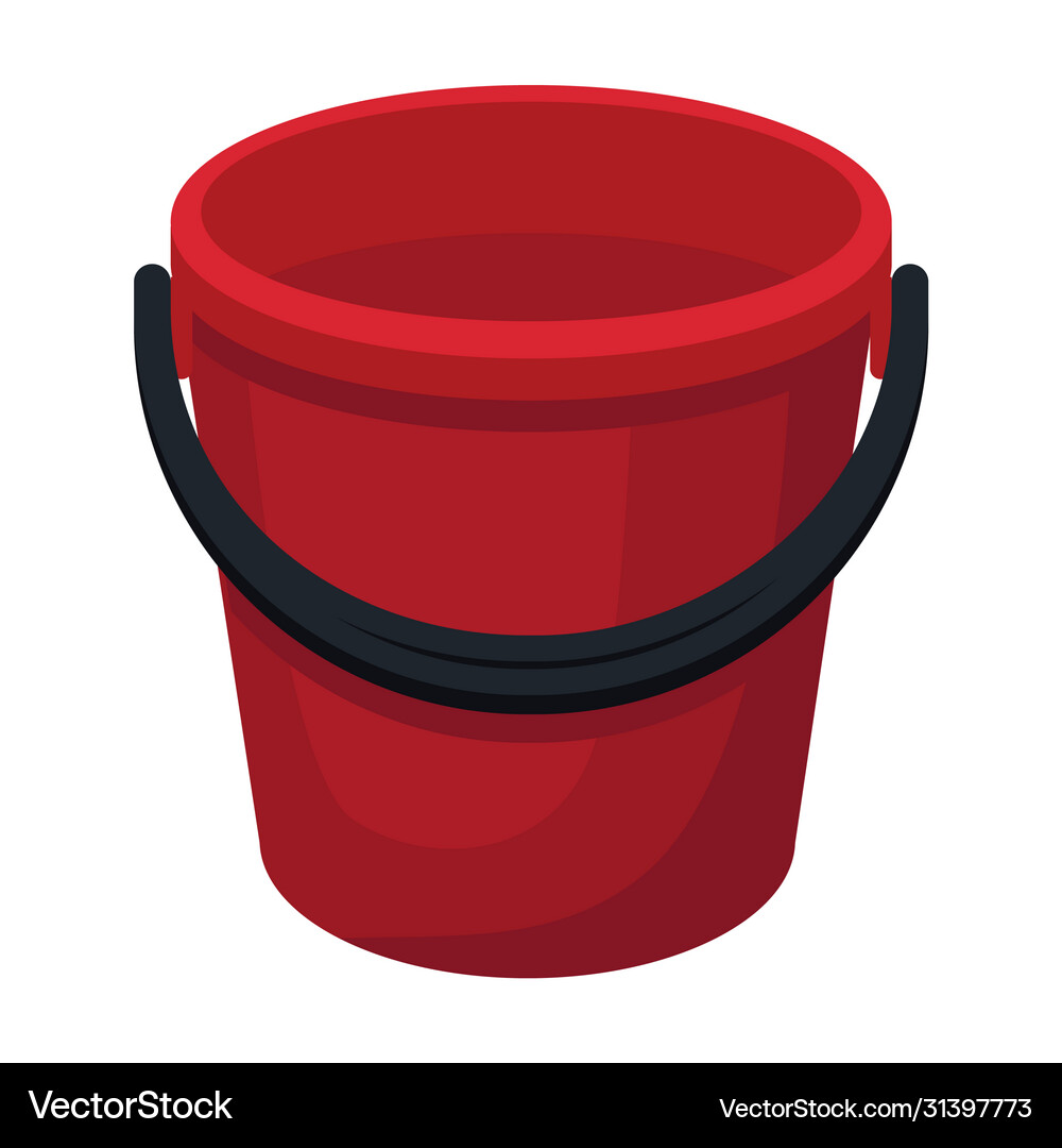 Bucket iconcartoon icon isolated Royalty Free Vector Image