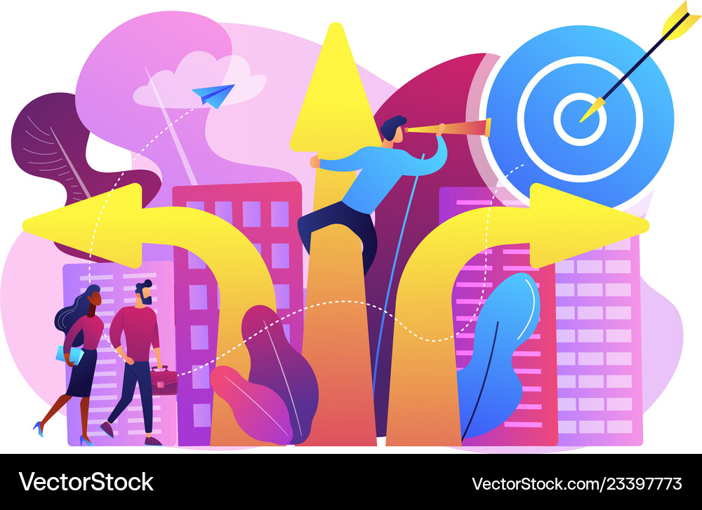 Career Transition Concept Royalty Free Vector Image