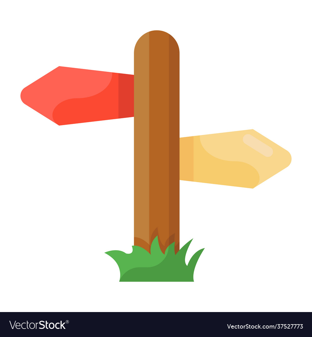 Guidepost Royalty Free Vector Image - VectorStock