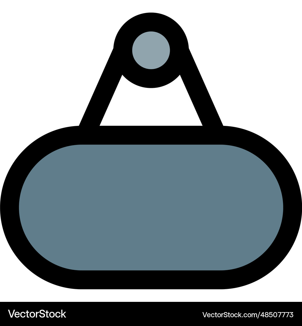 Hanging notice board to attract peoples Royalty Free Vector