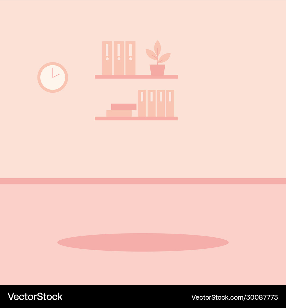 Indoor home scene with decoration Royalty Free Vector Image