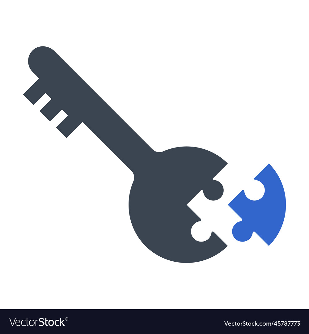 Key solution icon Royalty Free Vector Image - VectorStock