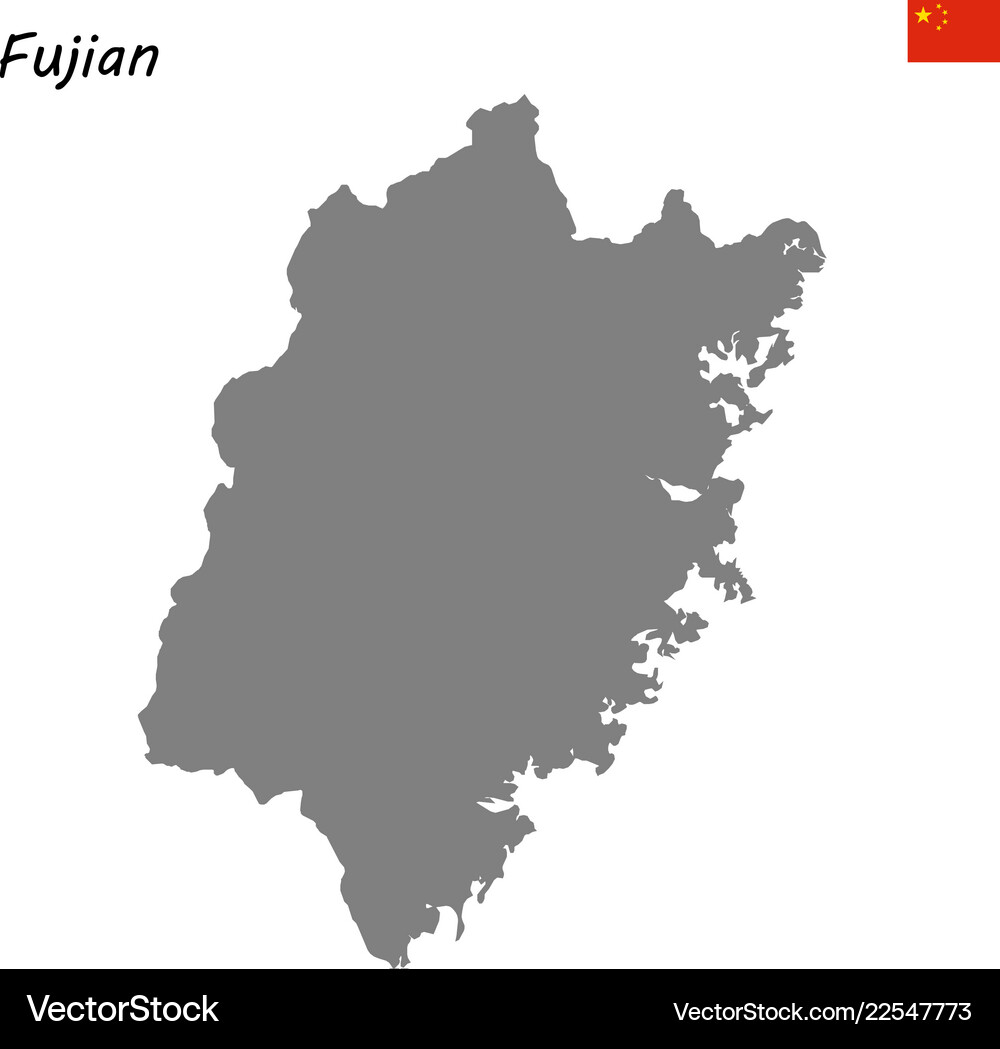 Map province of china Royalty Free Vector Image