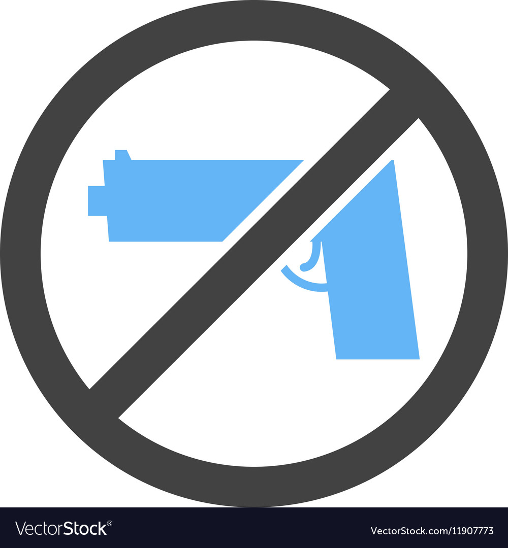 No weapons Royalty Free Vector Image - VectorStock