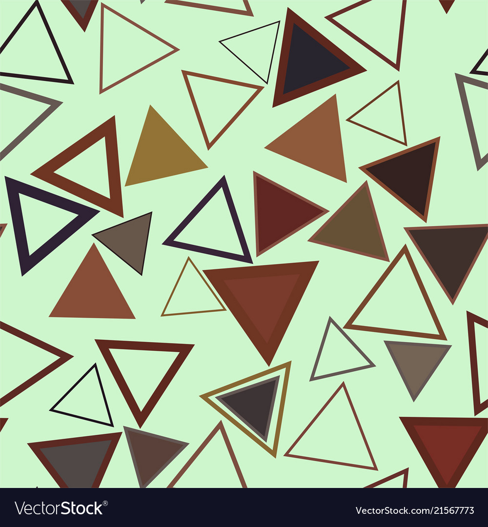 Seamless artistic triangle background pattern Vector Image
