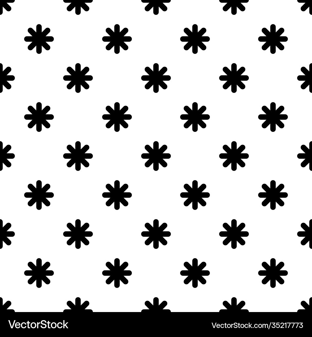 Seamless snowflakes pattern snowfall Royalty Free Vector