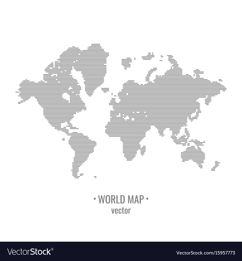 World map Royalty Free Vector Image - VectorStock
