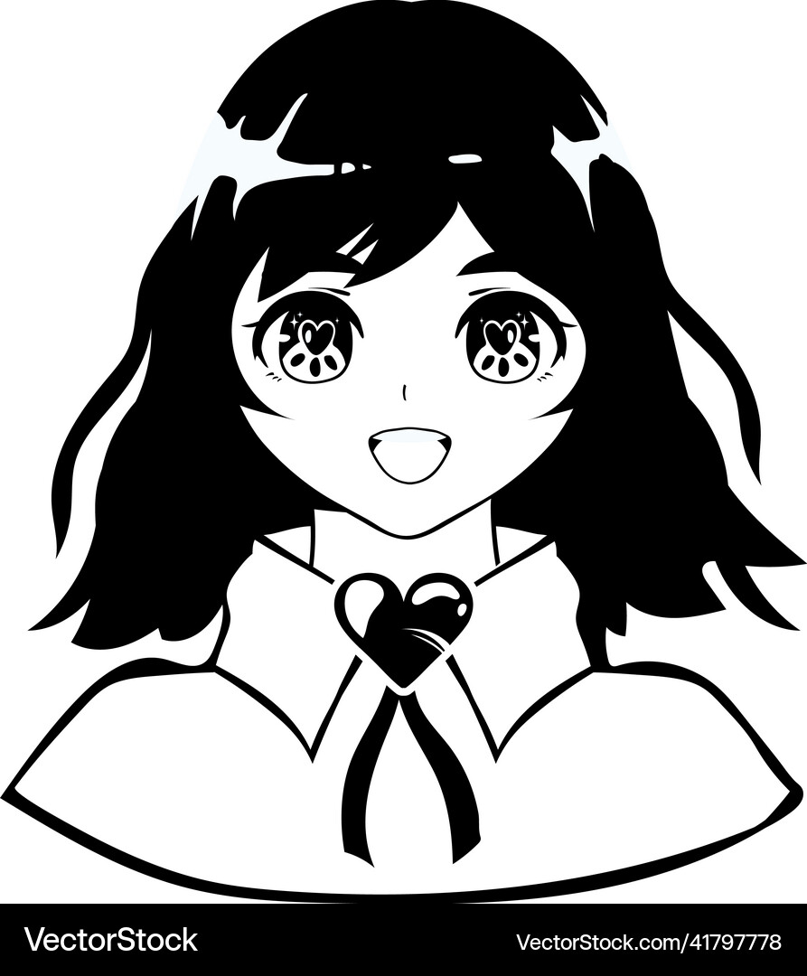 Anime girl character Royalty Free Vector Image