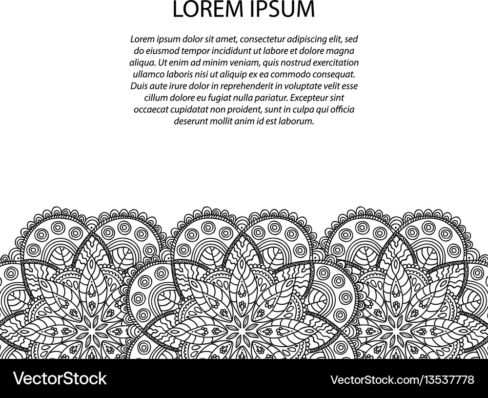 Decorative element border Royalty Free Vector Image