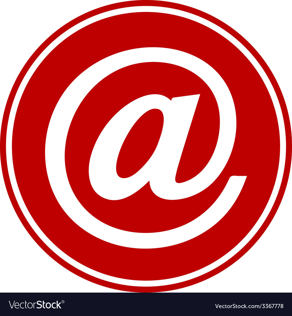 Email button Royalty Free Vector Image - VectorStock