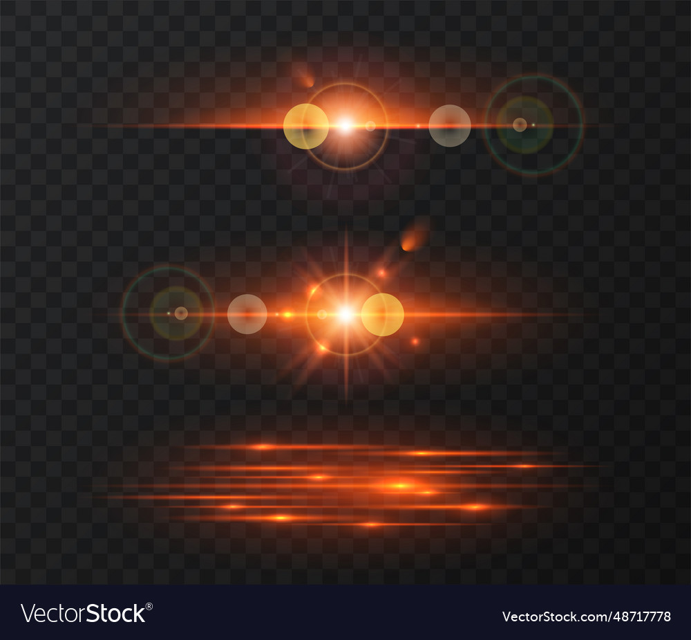 Light effect set Royalty Free Vector Image - VectorStock