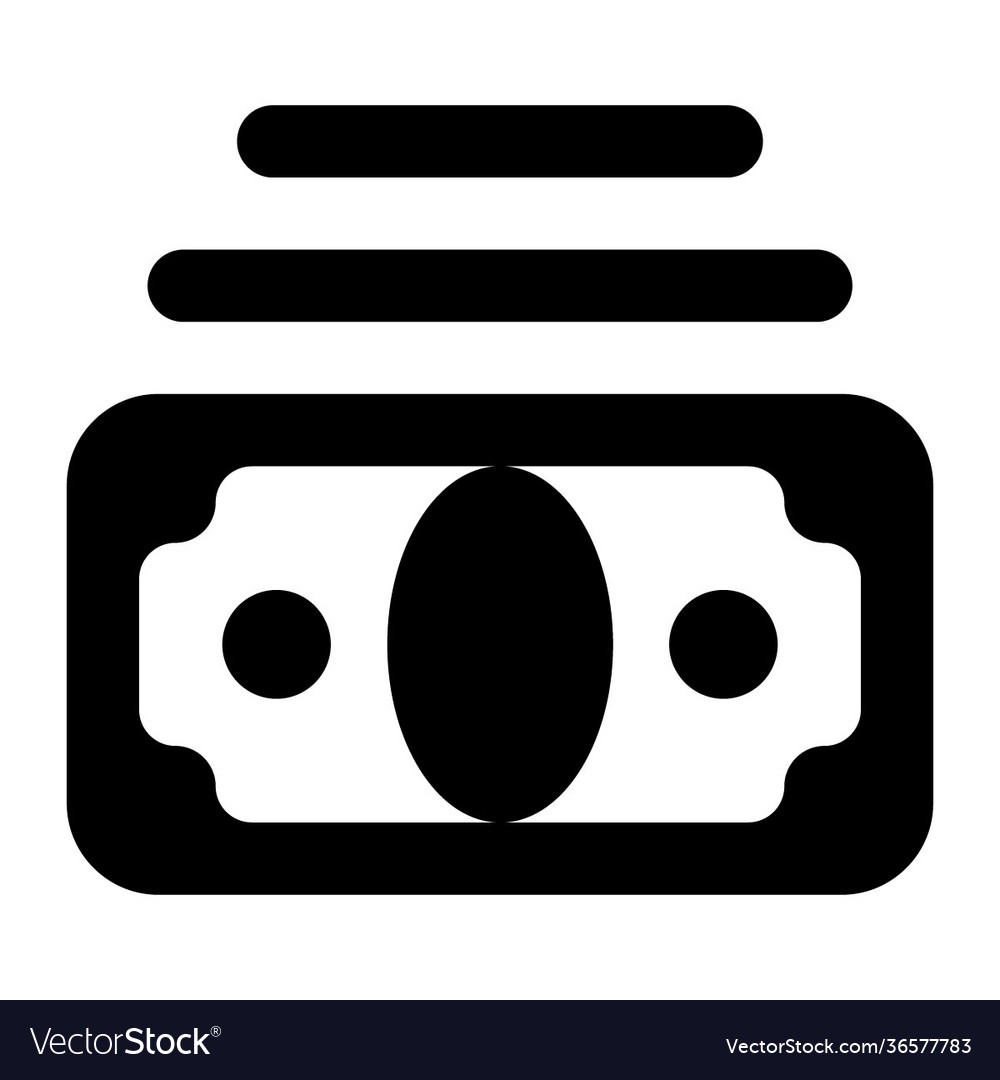 Cash stack Royalty Free Vector Image - VectorStock