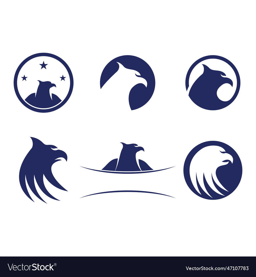 Falcon eagle bird Royalty Free Vector Image - VectorStock