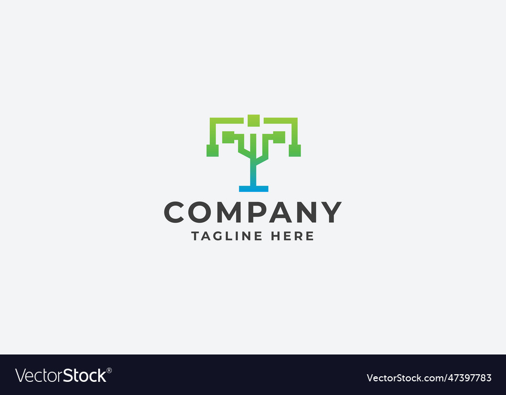 Logo technome Royalty Free Vector Image - VectorStock