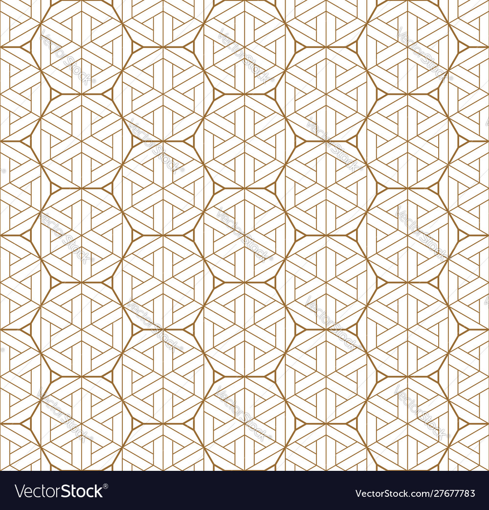 Seamless geometric pattern based on japanese Vector Image