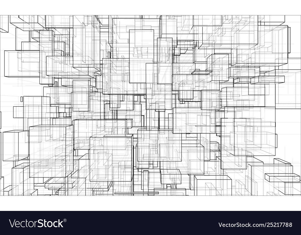 Abstract boxes background Royalty Free Vector Image