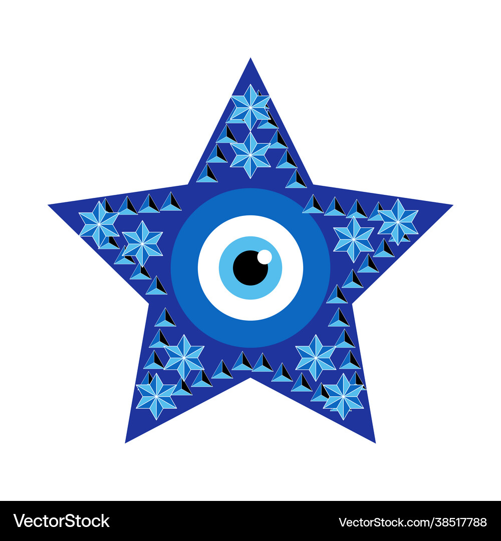 Amulet evil eye isolated talisman to protect Vector Image