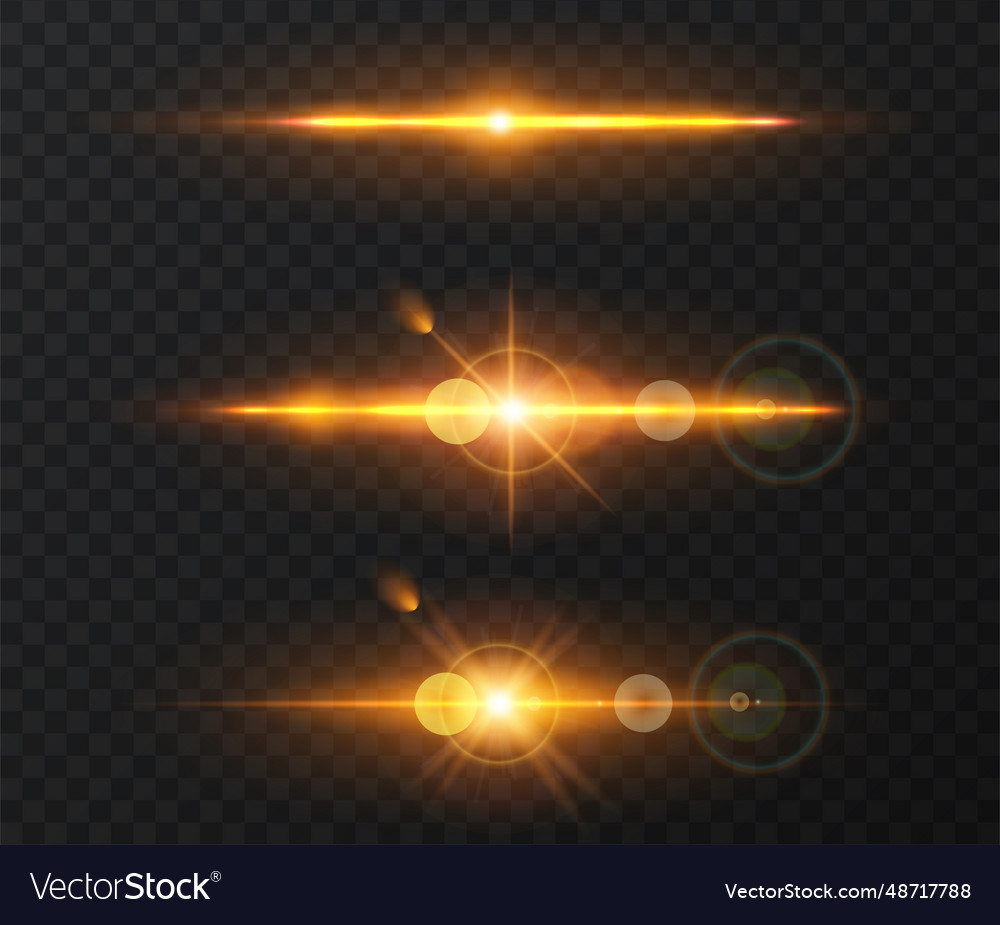 Light effect set Royalty Free Vector Image - VectorStock