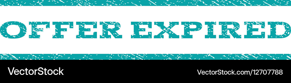 Offer expired watermark stamp Royalty Free Vector Image