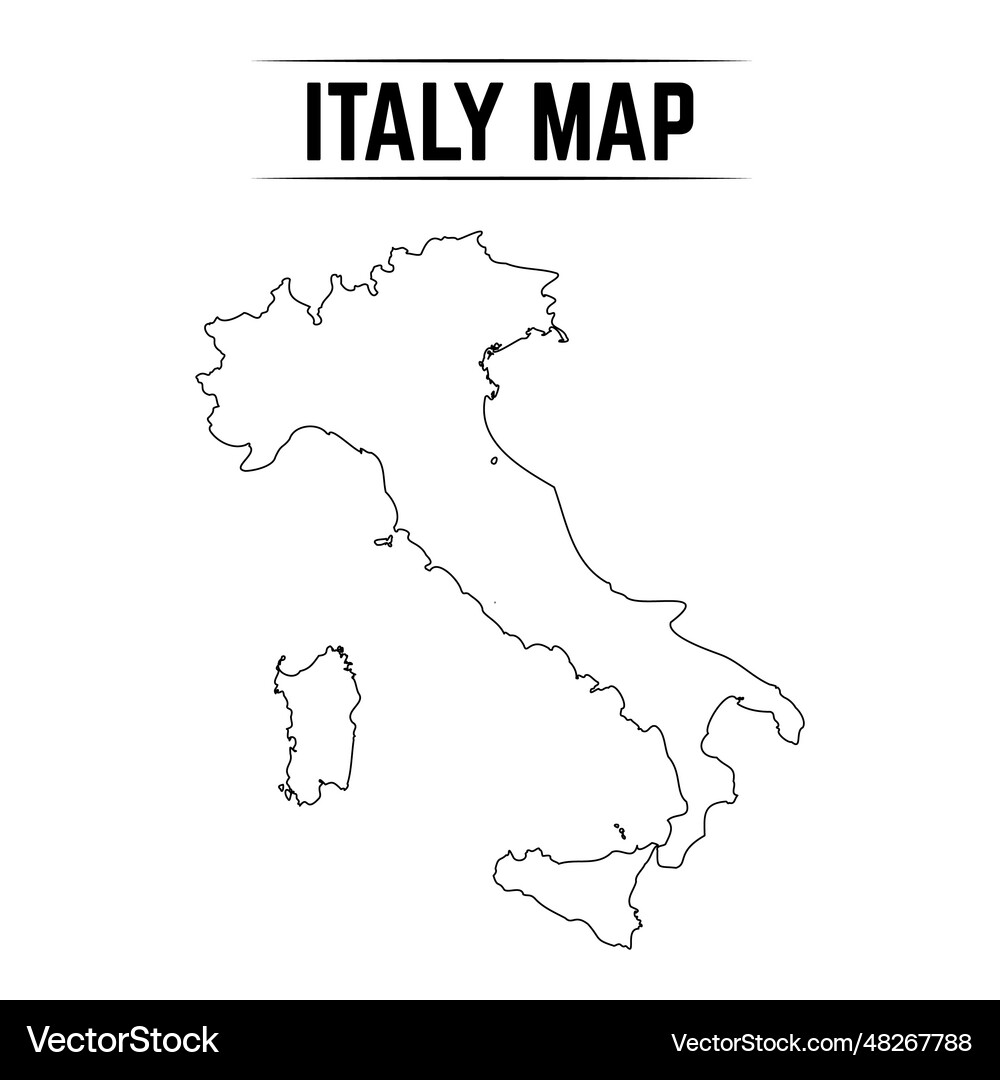 Italian Map Outline