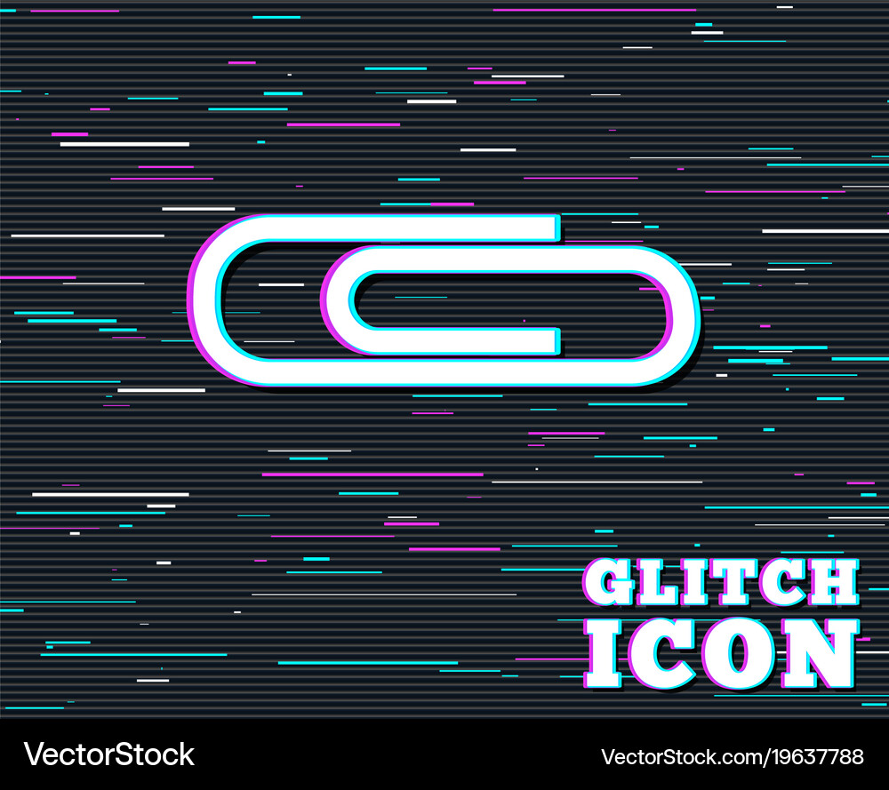 Paper clip sign icon symbol Royalty Free Vector Image